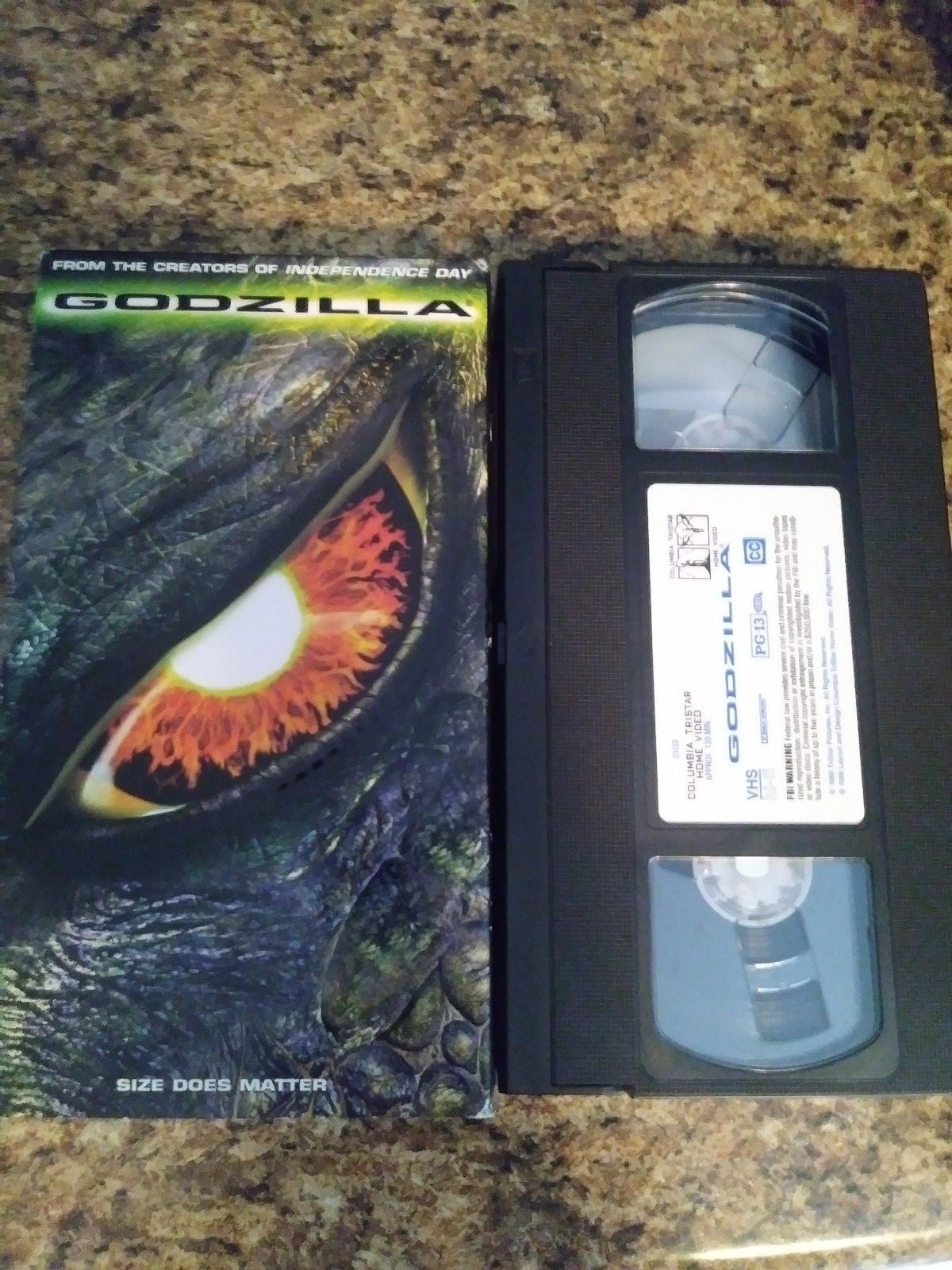 Godzilla - Size Does Matter - (VHS, 1998) 43396231238 | eBay Australia