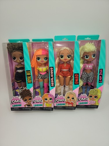 LOL OMG Lounge (Lot of 4) Neonlicious Swag Royal Bee Lady Diva New 2022 ...
