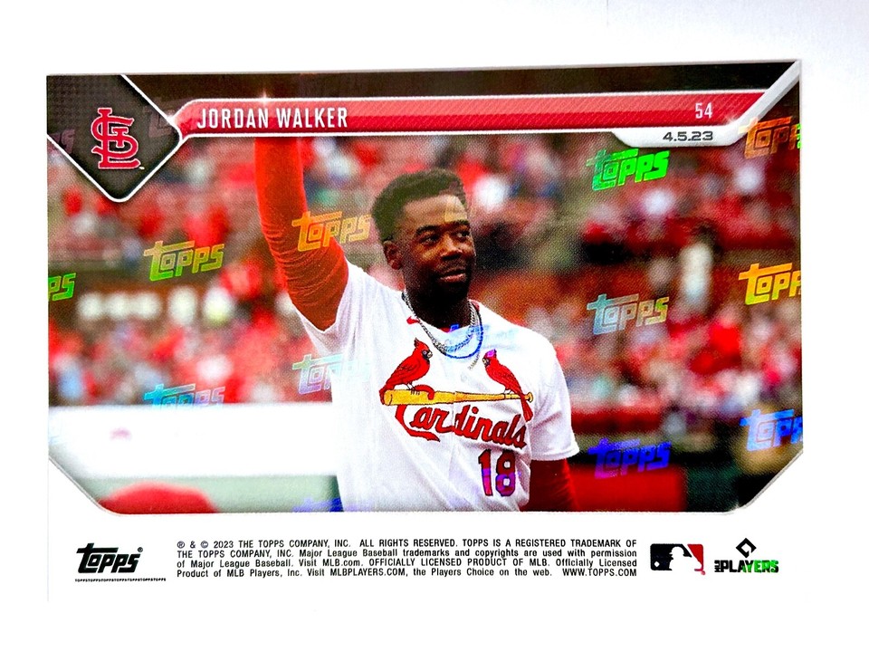2023 Topps Now JORDAN WALKER #54 - RC - St Louis CARDINALS | eBay