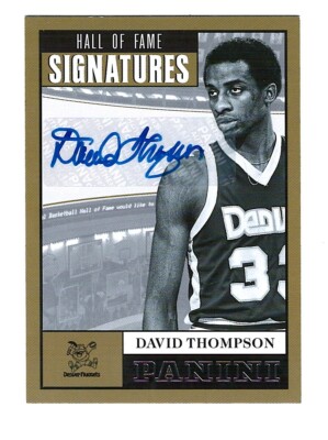 DAVID THOMPSON 2012-13 PANINI HALL OF FAME SIGNATURES | eBay