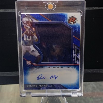 Drake Maye 2024 Topps Resurgence RC Jumbo Patch Blue Auto /99 RPA RC ...