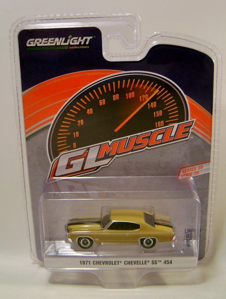1871 '71 CHEVY CHEVELLE SS 454 GL MUSCLE SERIES 28 GREENLIGHT DIECAST ...