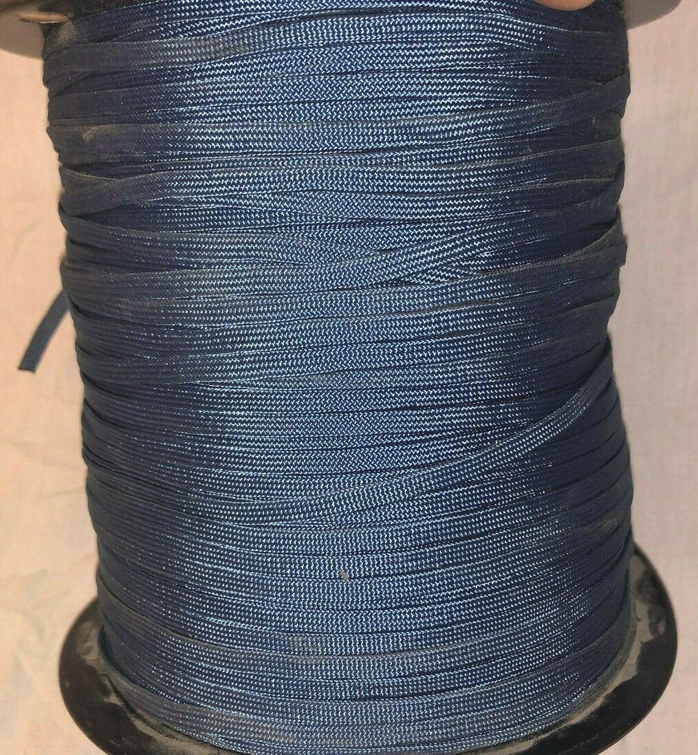 NEW Navy Blue 550 Cord Paracord Nylon Paraline Hollow Coreless Strand ...