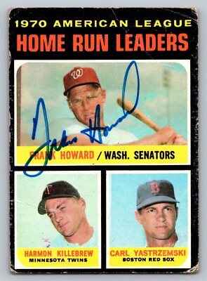 1971 Topps HR Leaders #65 Frank Howard Autograph / Signed in person ...