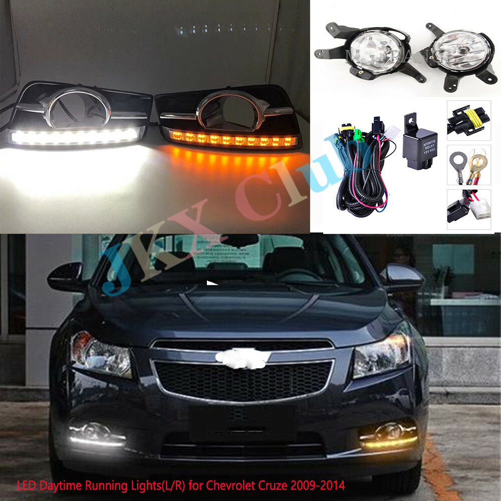For Chevrolet Cruze 2009-2014 LED DRL Daytime Running Light Fog Lamp ...