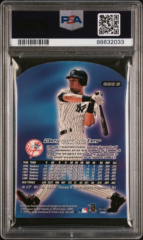 2000 Fleer Ultra Derek Jeter Gold Medallion PSA 8! | eBay
