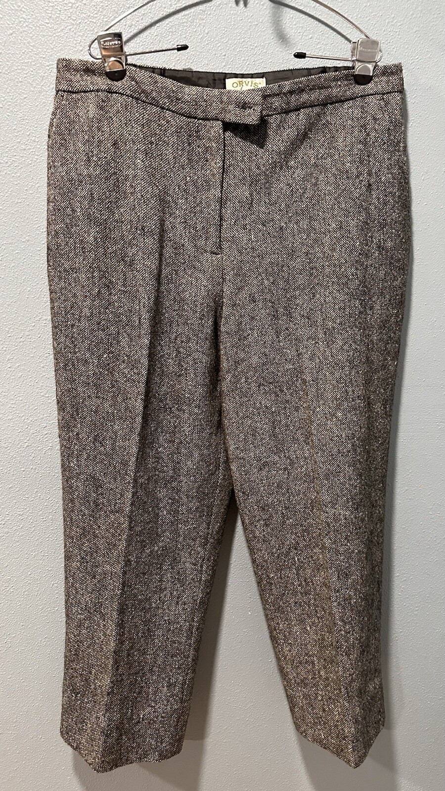 Women’s Orvis Signature Donegal Tweed Pants Charcoal Sz 16 Lined B1037 ...