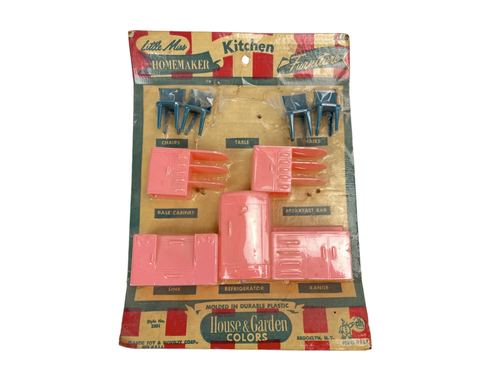 Vintage Little Miss Homemaker pink kitchen furniture NEW old stock open ...