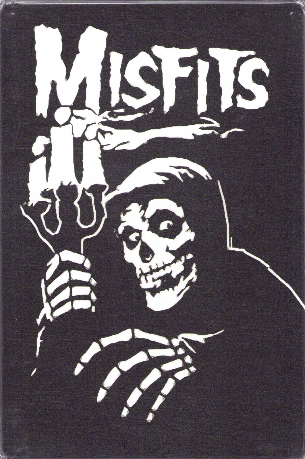 Misfits - The Fiend with Candelabra - Punk Metal/Tin Poster Sign ...