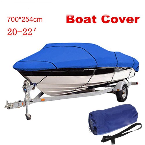 Extra Heavy Duty Boat Speedboat Cover 20-22ft Waterproof Fish Ski V ...