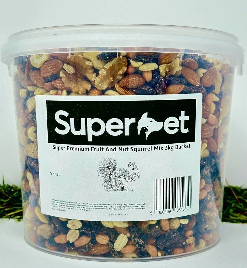 Superpet Super Premium Fruit And Nut Squirrel Mix - Wildlife Feeding Food | eBay