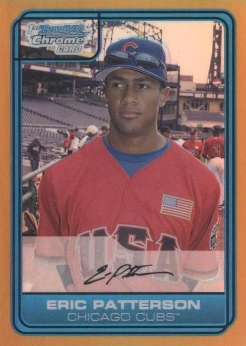 2006 Bowman Draft Picks & Prospects - Chrome Futures Game Eric Patterson #FG15 Gold Refractor ...