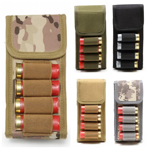 Tactical Shotgun Mag Pouch 16 Rounds 12 Gauge Ammo Shells Holder ...