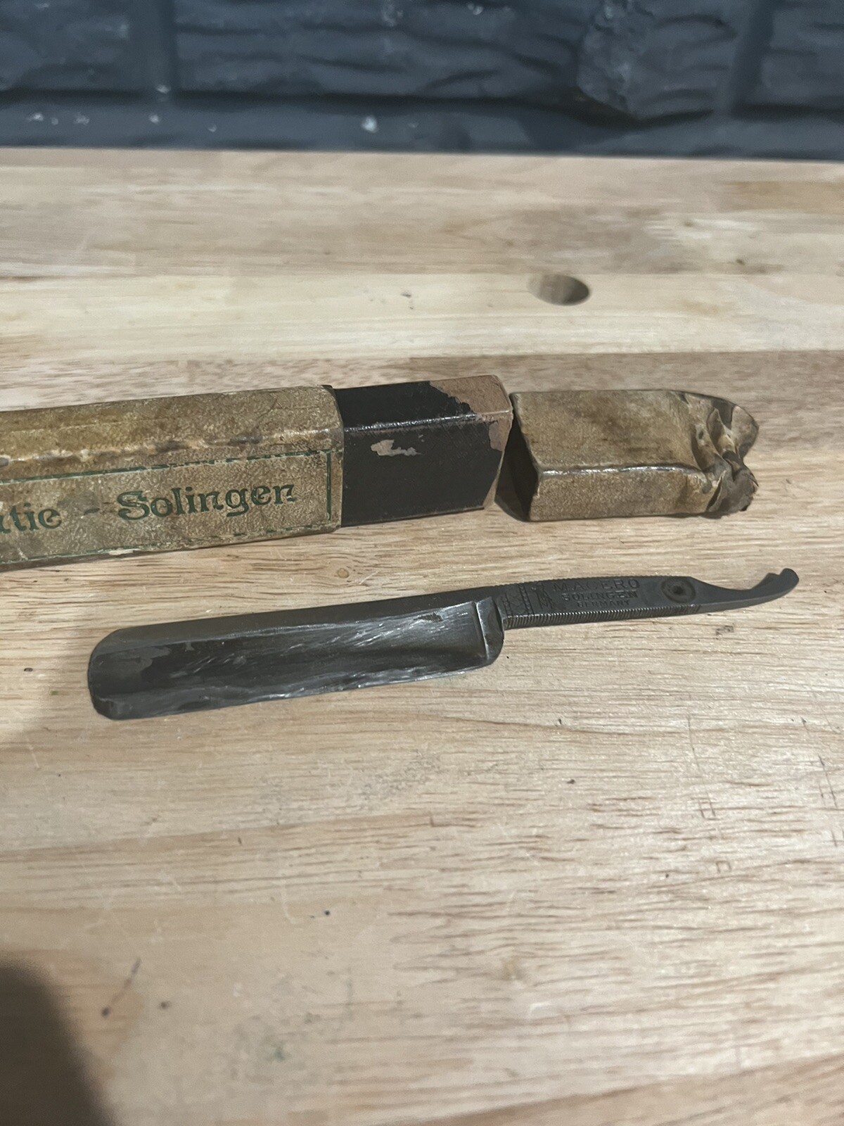 Vintage Straight Razor Garantie SOLINGEN With Original Box | eBay