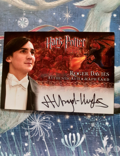 Artbox Harry Potter Autograph Card Roger Davies Henry Lloyd-Hughes GOF ...