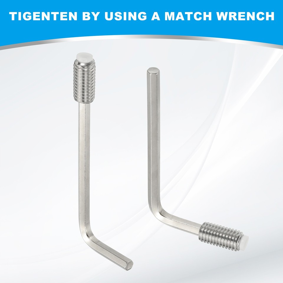 M5x18mm Nylon Tip Grub Screw Internal Hex Socket Head with Hex Key ...