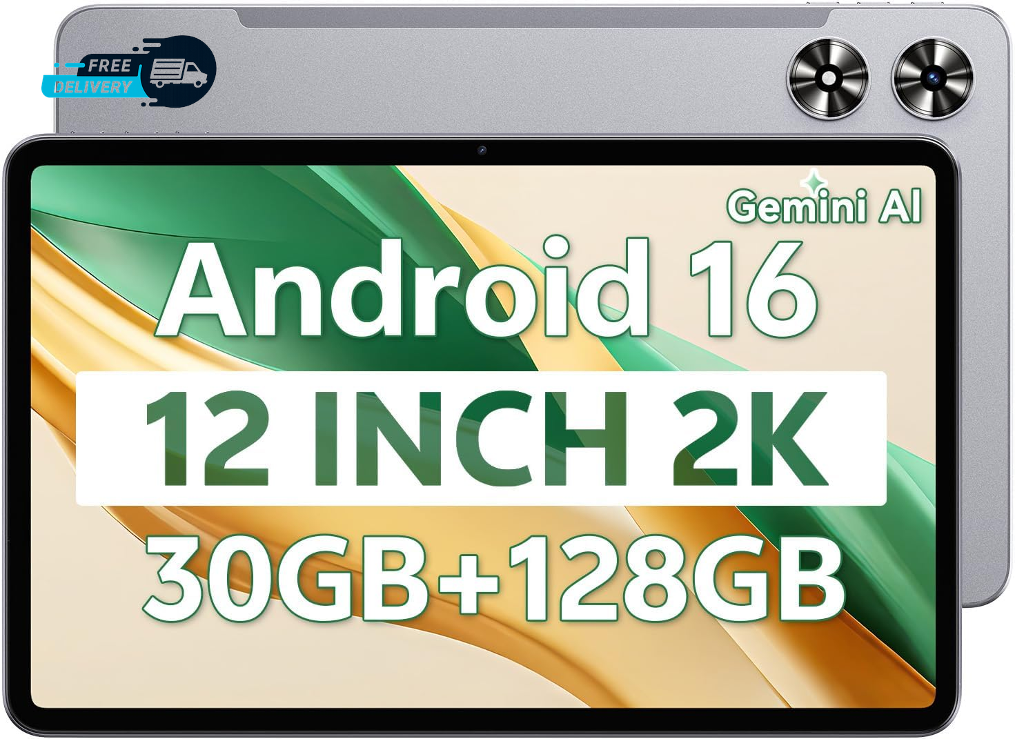 12 Inch Tablet Android 16 Tablet 12 Inch Large Screen 2K Display Octa ...