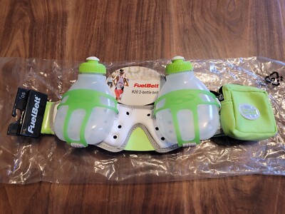 Electric Lime FuelBelt R2O Revenge 2-Bottle Hydration Belt Running ...