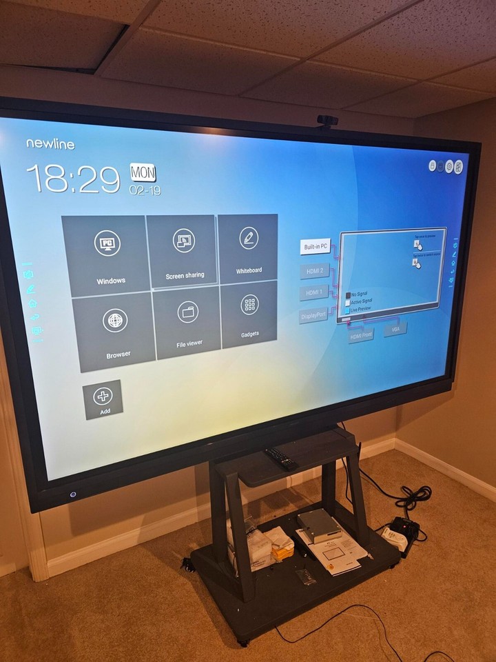 Newline TruTouch 4K TT-8619RS RS+ 86" LED interactive display + Stand ...