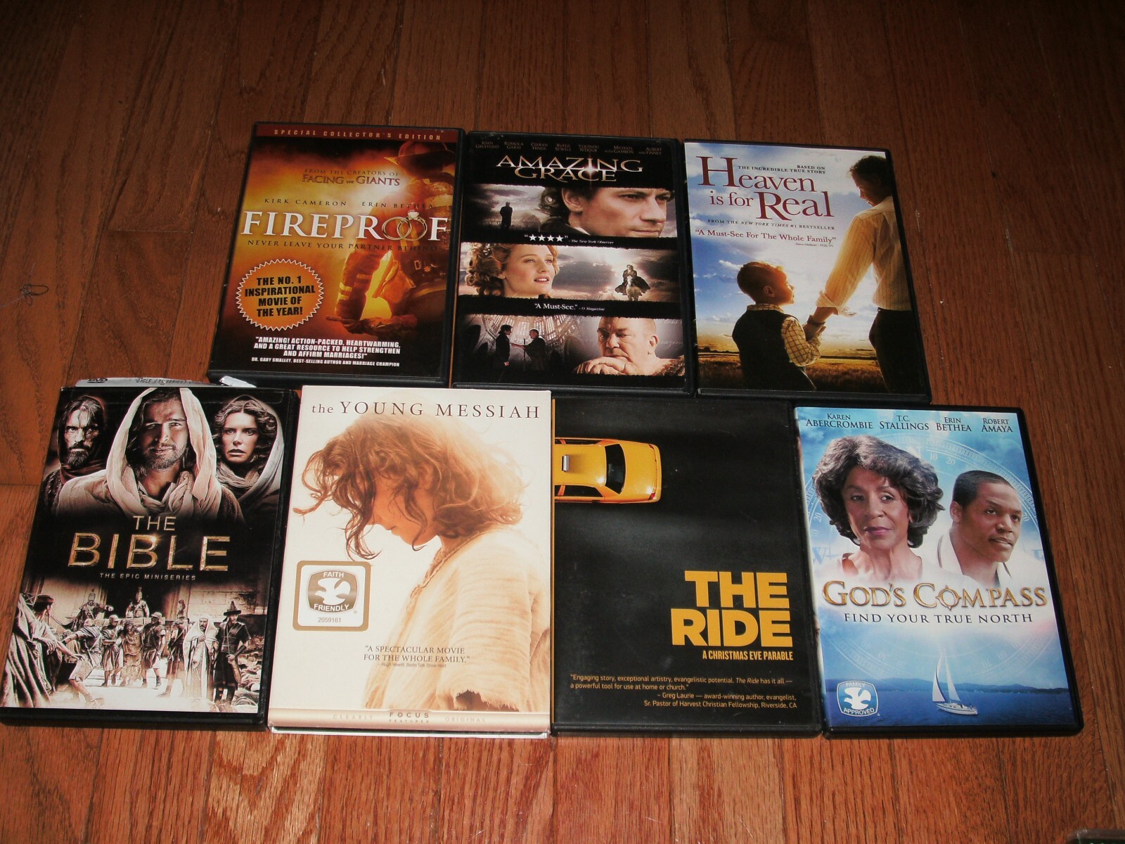 7 Family/Religion/Church/Christian themed DVDs. The Bible mini-series ...