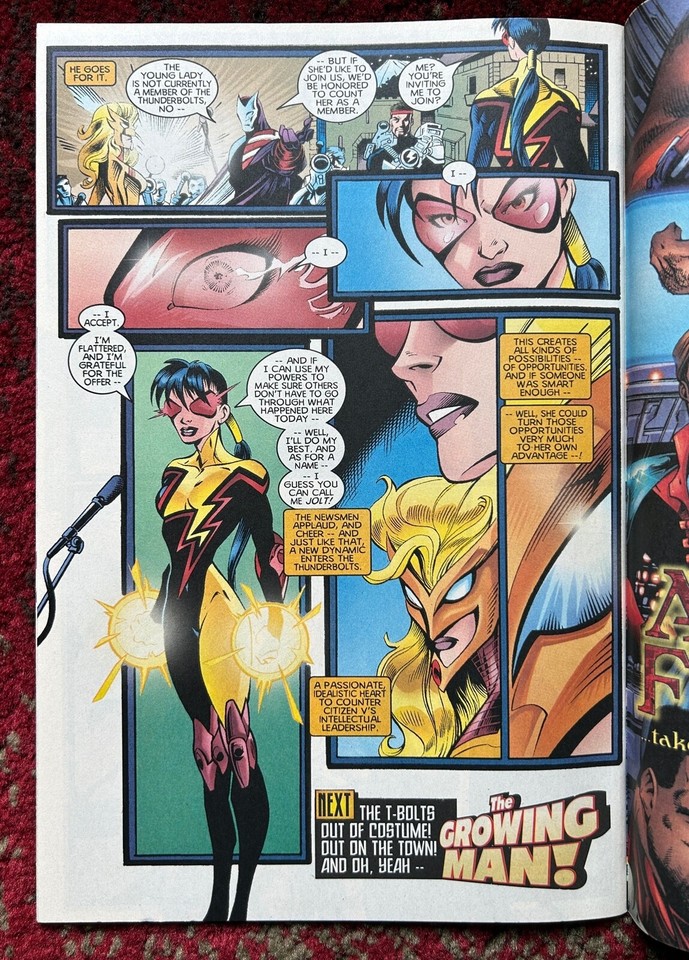 Thunderbolts #4 key Jolt First Appearance Marvel Comics 1997 Excellent ...