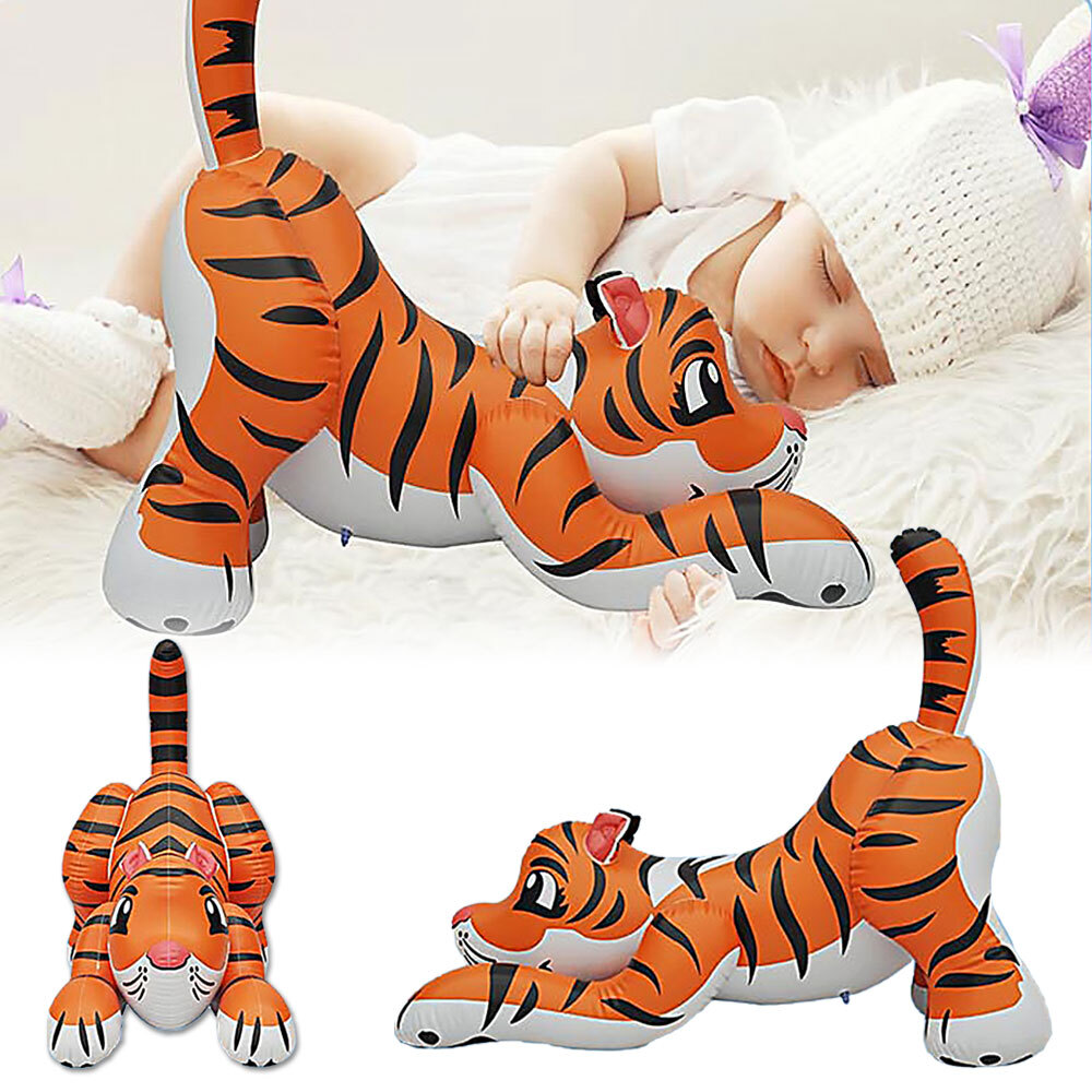 Inflatable Tiger Toy Jungle Animals Balloon Slug Thing Kid Birthday ...
