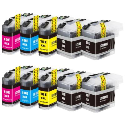 10PK Ink For Brother MFC-J6925DW Color Printer LC10E Black Magenta Cyan ...