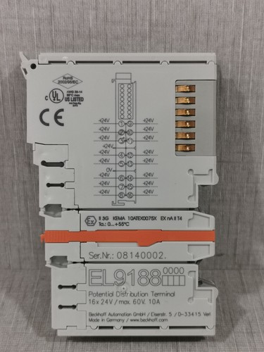 Lot 3 PCS Beckhoff EL9188 Potential Distribution Terminal | eBay