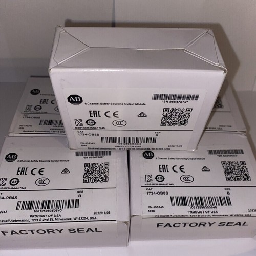 New Allen-Bradley AB 1734-OB8S /B Point I/O Safety Output Module ...