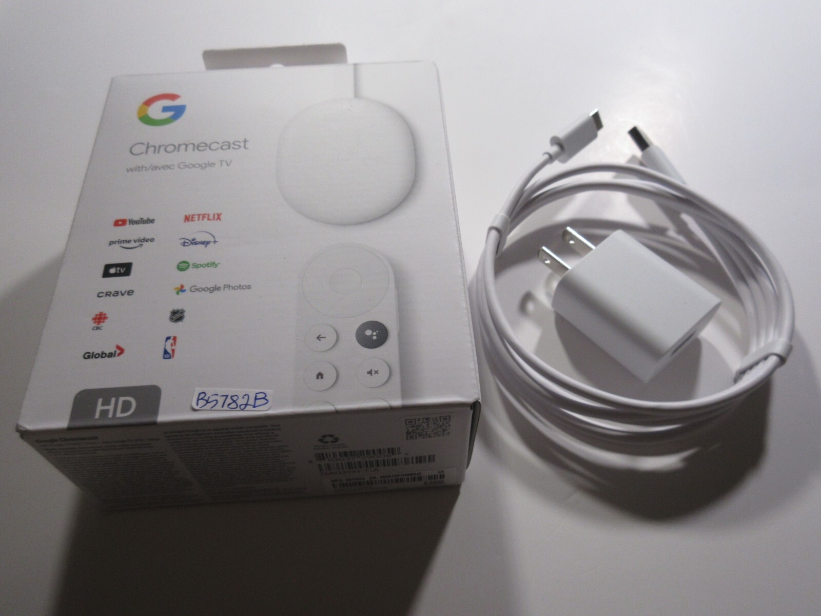 Genuine Google Chromecast Power Adapter & USB Cable Only. No chromecast.