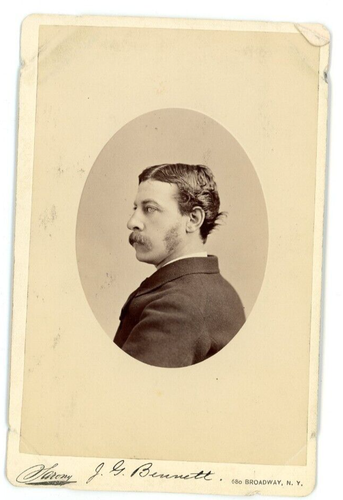 Vintage Armoire Carte James Gordon Bennett Jr.Editeur De le Nouvel York ...