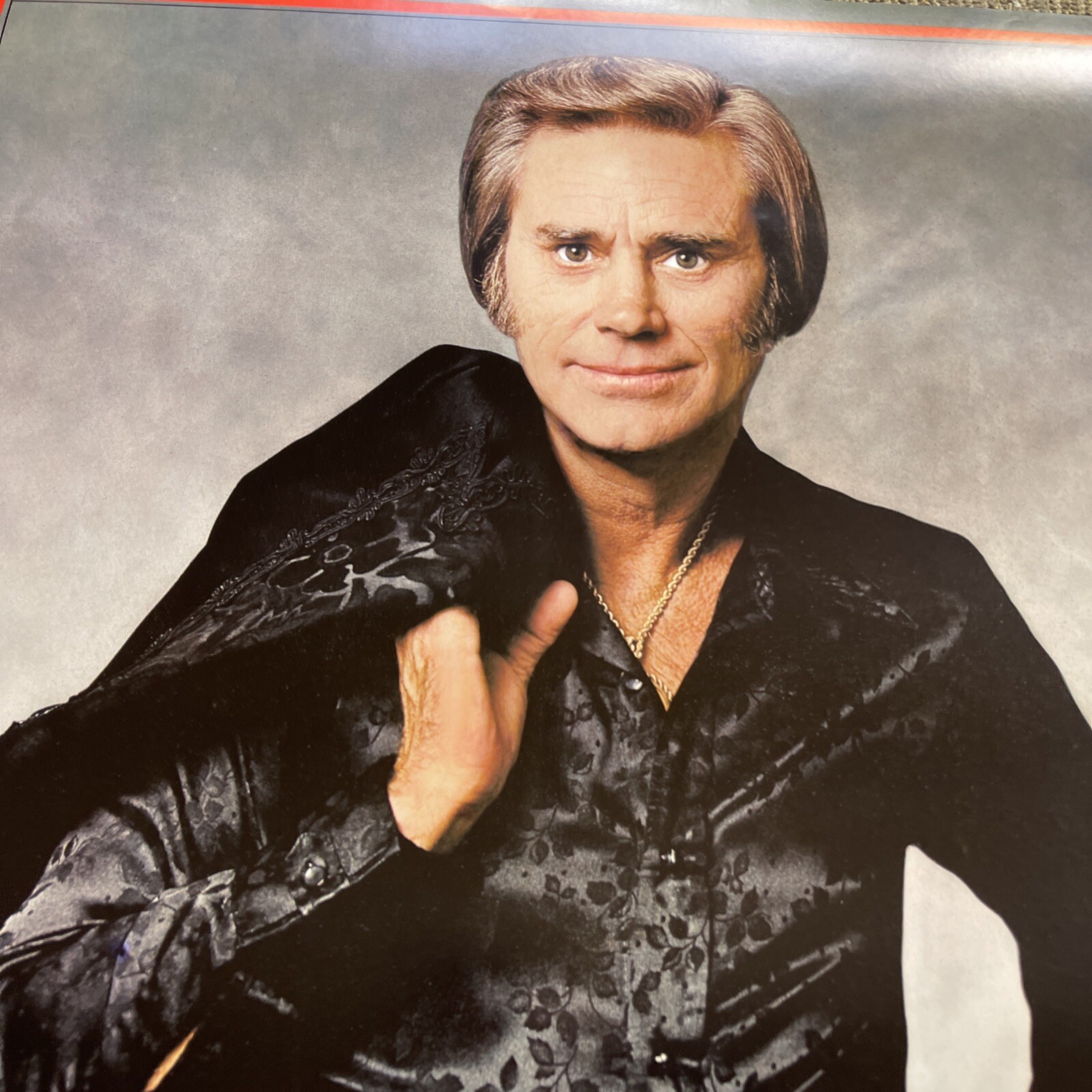#199 1981 George Jones same ol me 1981 Record store Promo poster 28x24 ...