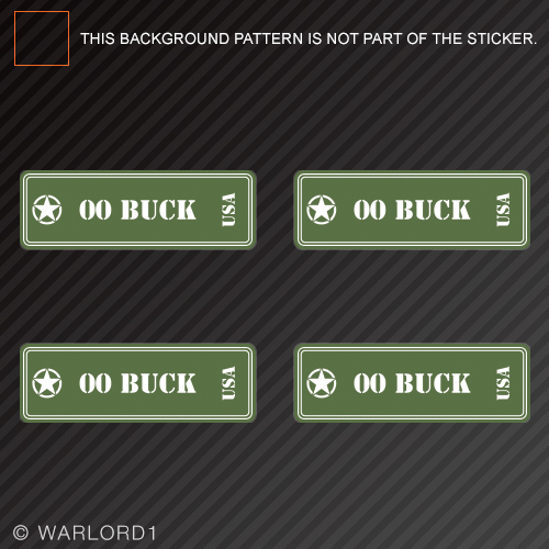 00 Buck Ammo Can Sticker Set Classic Edition Die Cut Decal buckshot | eBay