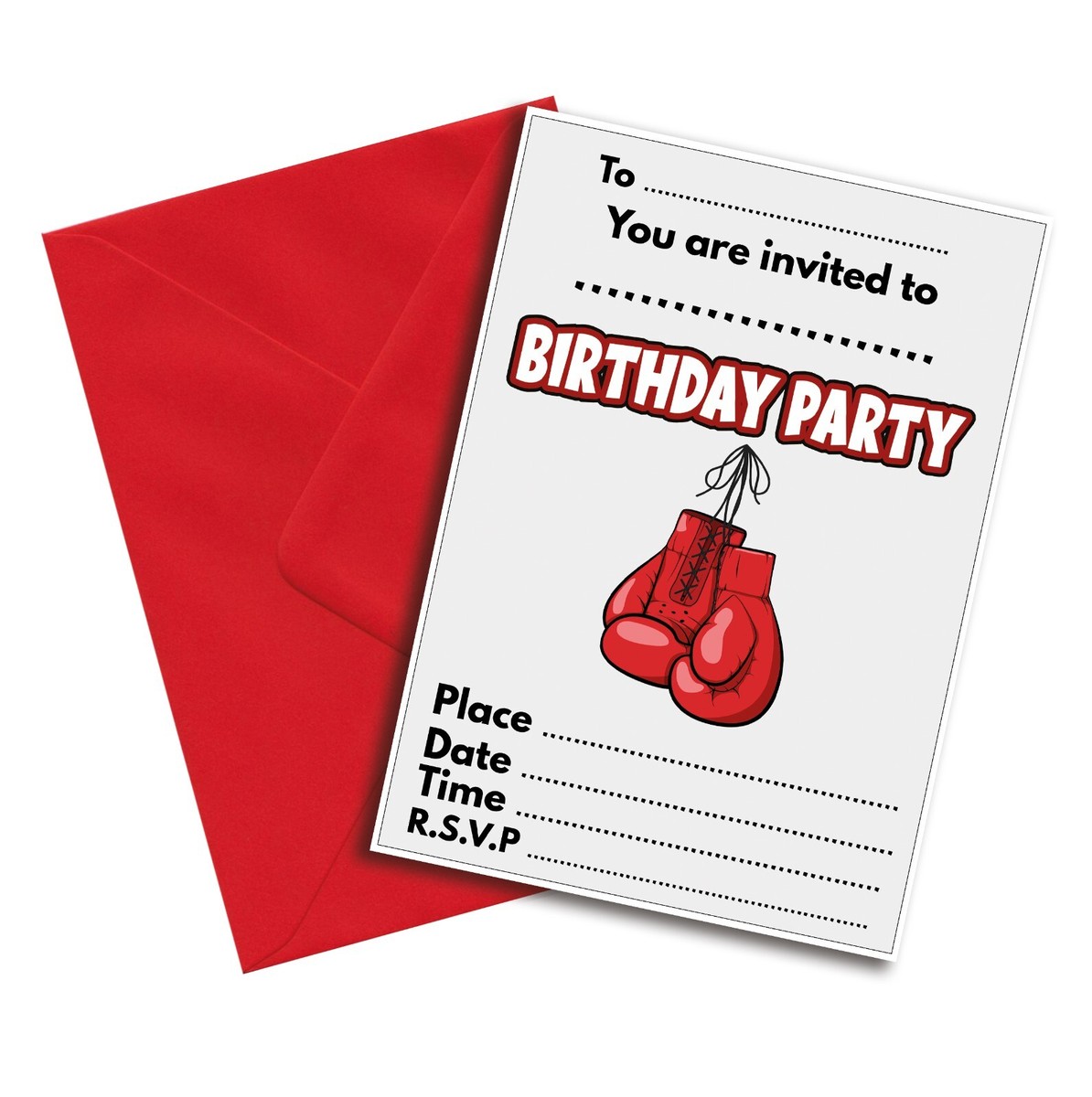 Boxing Birthday Invitations Personalised Boxing Birthday Party Favour