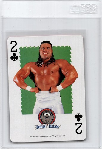 1991 Titan Sports WWF WWE Playing Cards British Bulldog | eBay