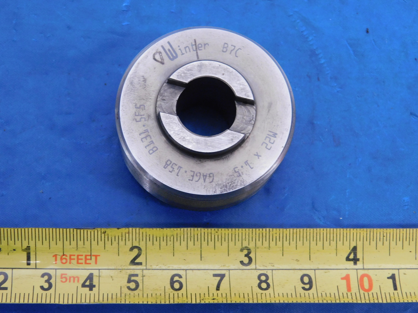 CJ WINTER M22 X 1.5 THREAD ROLL GAGE 158 B131.5F5 B7C GAGE.158 | eBay