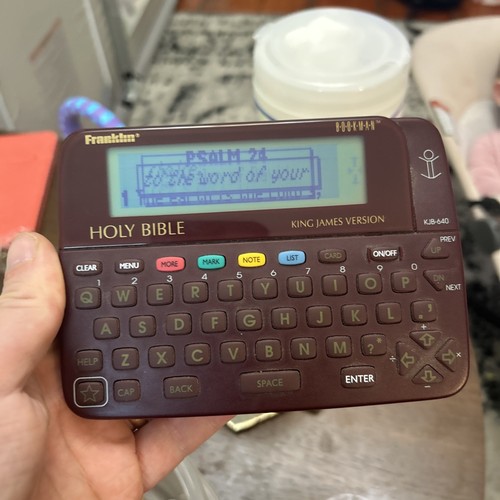 FRANKLIN BOOKMAN Electronic Holy Bible King James Version VTG (KJB-640 ...