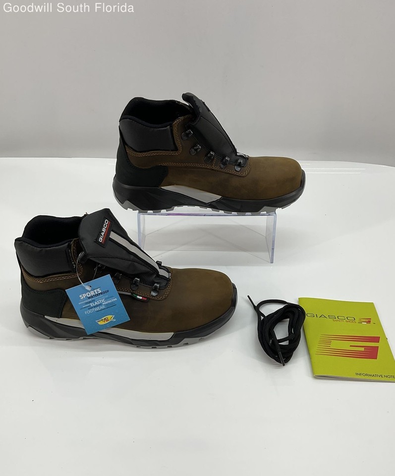 Giasco Mens Makalu S3 CI WR Brown Leather Safety Shoes Size EU 42 US 9 ...