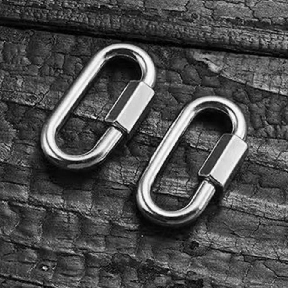 5pcs Stainless Steel Chain Connectors Quick Link for Camera Hook Setup ...