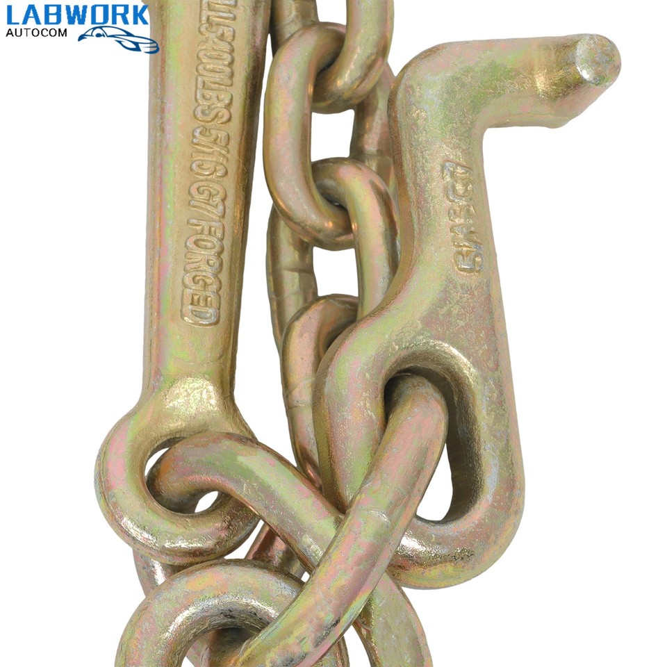 G70 Grab Hook Tractor Car Wrecker Truck Tie Tow Chain J-Hook 3/8" X 2 ...