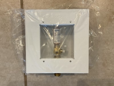 IPS Water-Tite Metal Ice Maker Box & Brass Valve Shut off 1/4turn 1/2 ...