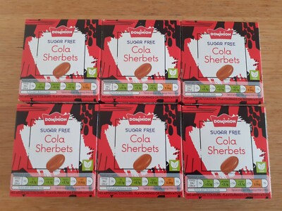 Dominion Sugar Free Sweets. Cola Sherbets, 70g each box. X6 sealed. | eBay
