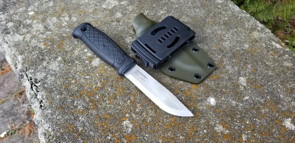 Mora Garberg Kydex Sheath, Pancake style, w/ Dots style BELT CLIP, (OD ...