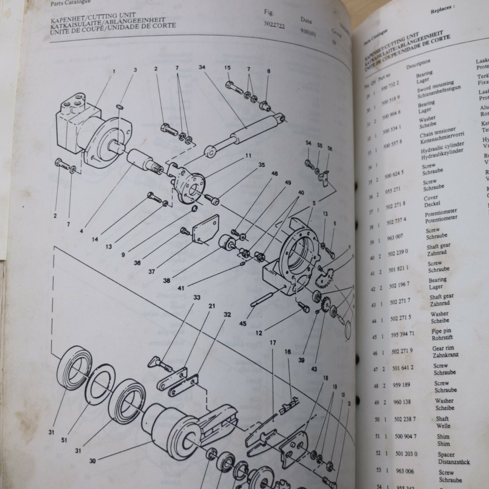 VALMET 960 Harvester Head Owner Parts MANUAL book catalog list spare ...