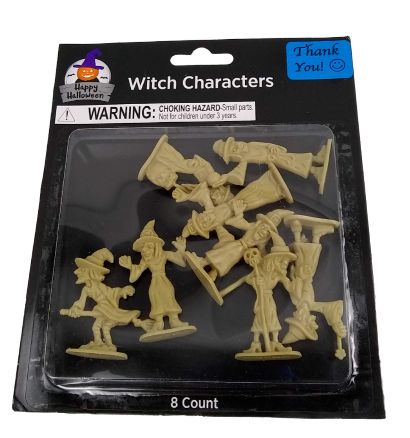 Halloween Witch Toy Figures 8 ct Characters Plastic Mini Witches ...