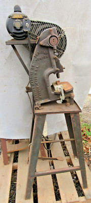 Perkins Junior Bench Top Small OBI Stamping Punch Press 1 PH With Stand ...