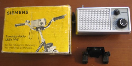 Vintage Rаrе SIEMENS RT 600 Portable Bike UKW / AW Transistor Radio BOX ...