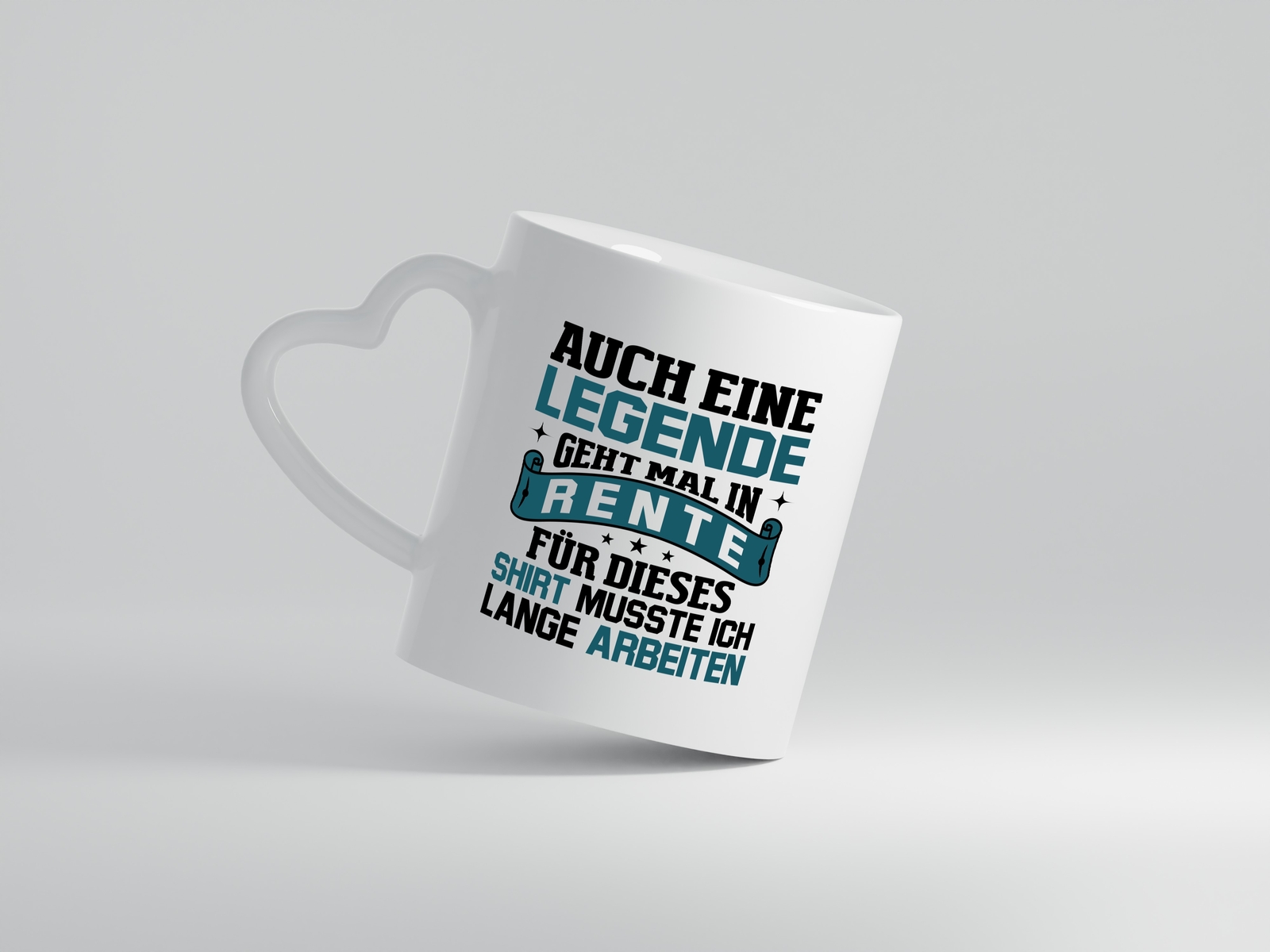 Legende geht in Rente | Sterne - Herz Tasse Weiß | eBay