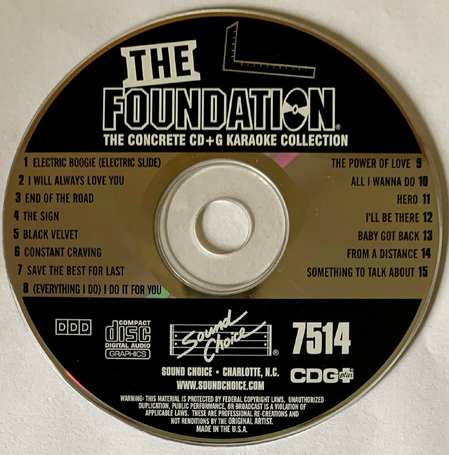 SOUND CHOICE FOUNDATION ONE - 90's POP HITS - SC7514 - USED - LOT 2056 ...