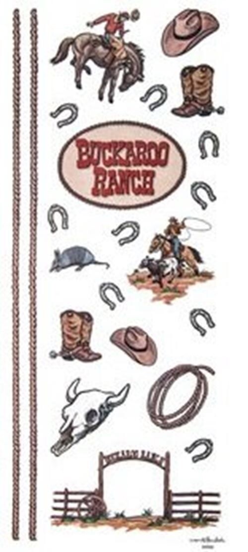 Buckaroo Ranch Cowboy Stickers Horses | eBay